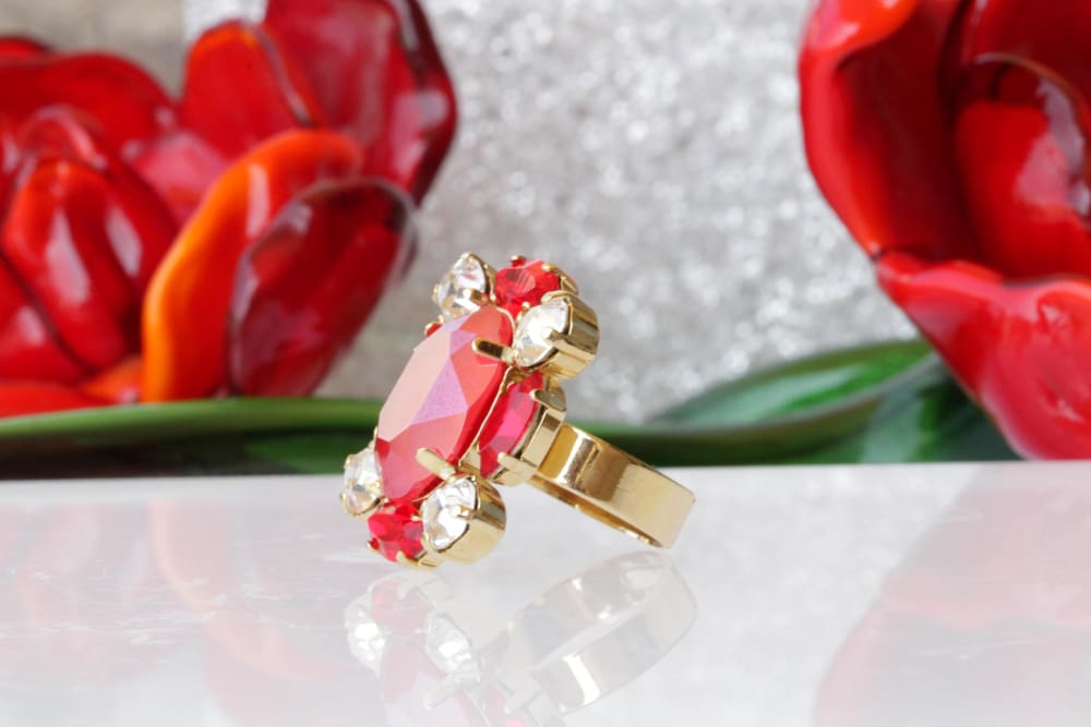 RUBY RED RING| Rebekajewelry
