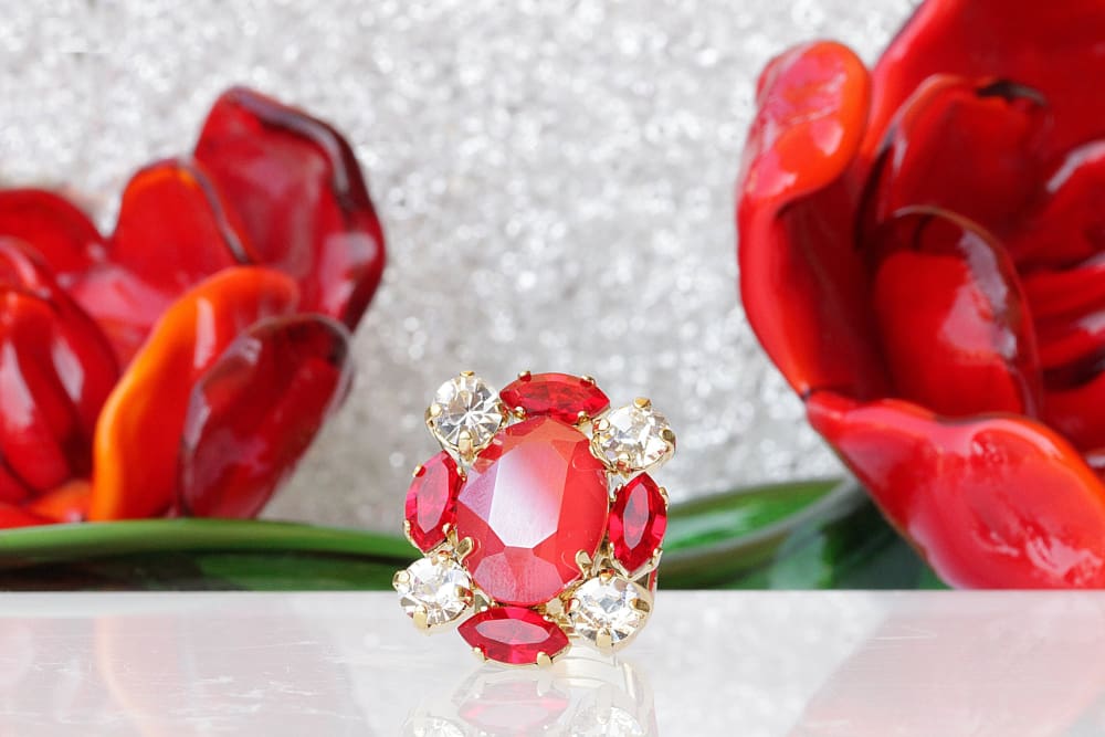 RUBY RED RING| Rebekajewelry